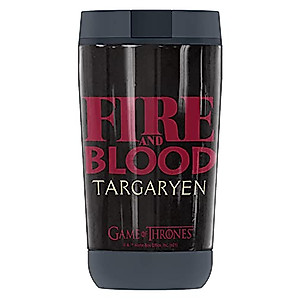 THERMOS Game of Thrones Targaryen Sigil GUARDIAN COLLECTION Stainless Steel Travel Tumbler, Vacuum insulated & Double Wall, 12 oz.