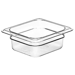 Cambro Camwear Food Pan, 1/6 by 2-Inch, Clear