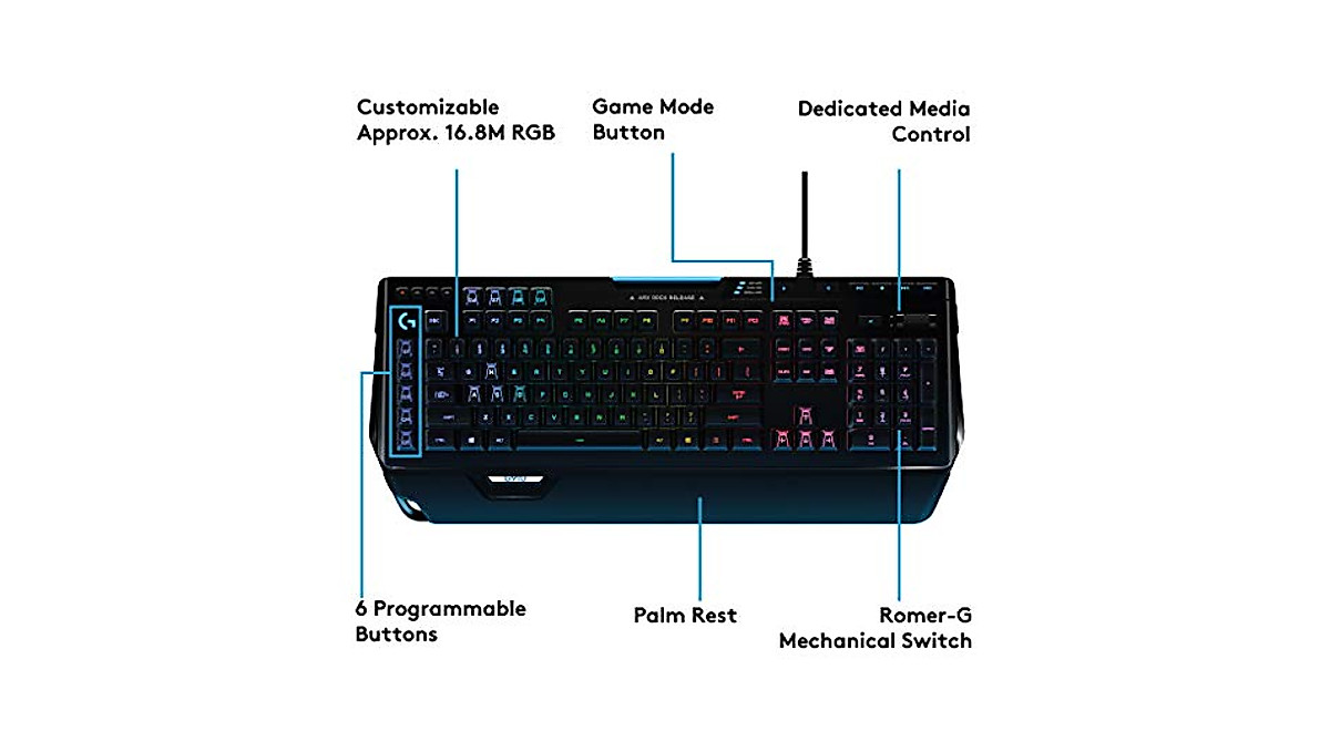Logitech G910 Orion Spectrum RGB Mechanical Gaming Keyboard