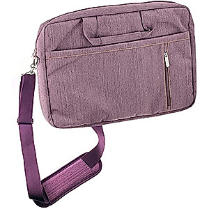 Navitech Purple Sleek Water Resistant Travel Bag - Compatible with Dell G15 15.6" laptop