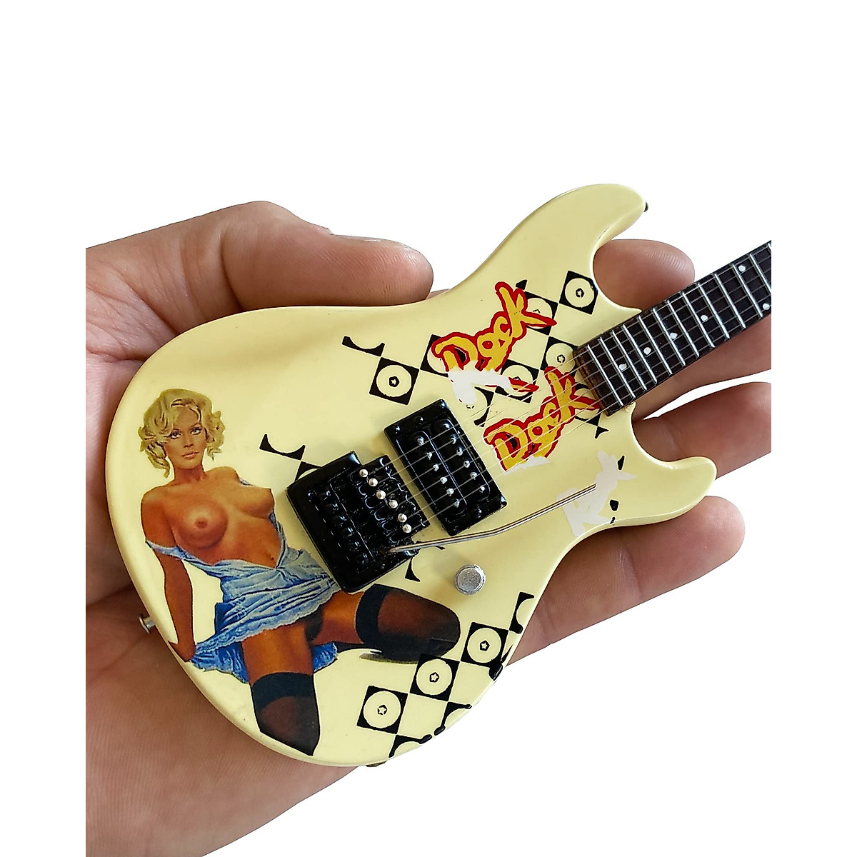 Jerry Cantrell Vintage Blue Dress G&L Rampage Handmade Mini Guitar Model