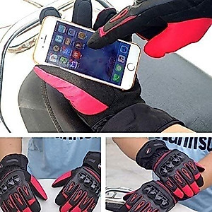 EXCEI Rechargeable 1 Pair Cross-Country Motorcycle Outdoor Multi-Purpose Gloves Windproof Waterproof Heat Resistant Gloves Cold Gear Touch Phone Men Women (Color :