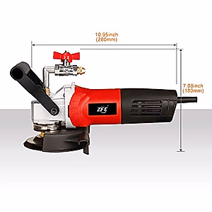 ZFE 800W/110V Variable Speed 4'' Wet Polisher / Grinder & Granite Diamond Polishing Pads Concrete Polisher Stone Polisher for Granite/Marble/Concrete/Stones