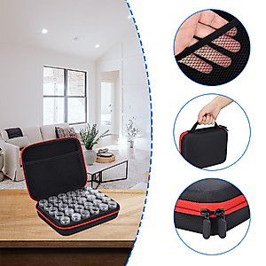 Tiiyee Storage Box, Diamond Painting Storage Containers with 30 Shockproof Slots Tools Organizer Diamond Art Storage Case Jewelry Beads Storage Box for DIY Art Crafts(red)