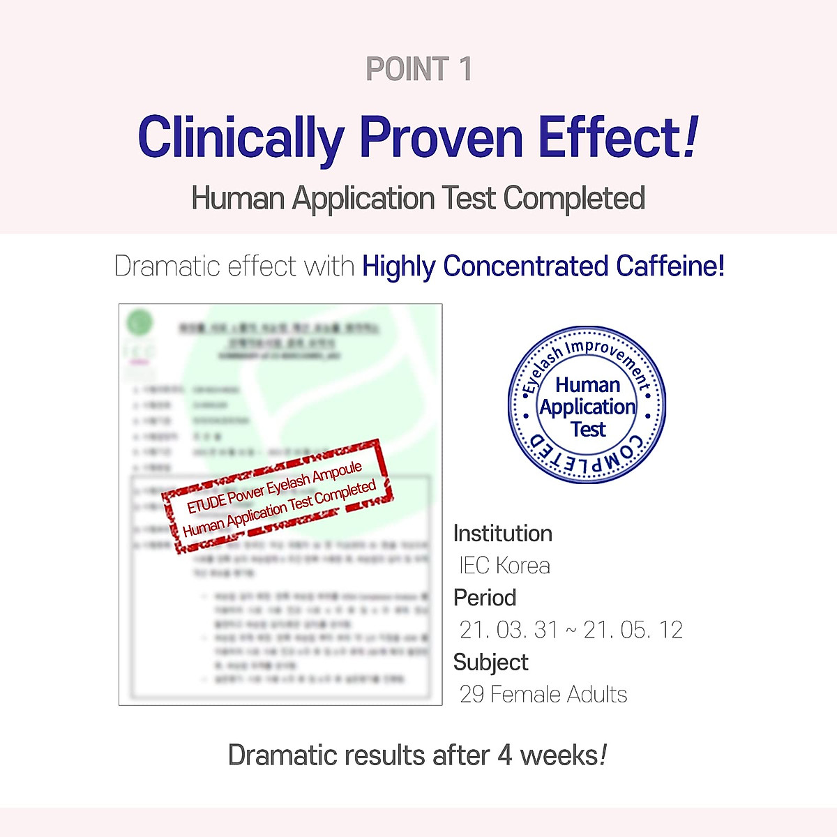 ETUDE Power Eyelash Ampoule 6g (0.21 fl.oz) | Easy and Comfortable Daily Eyelashes Serum | Eyelash Growth Enhancer with Natural Growth Peptides for Long, Thick Lashes | K-beauty