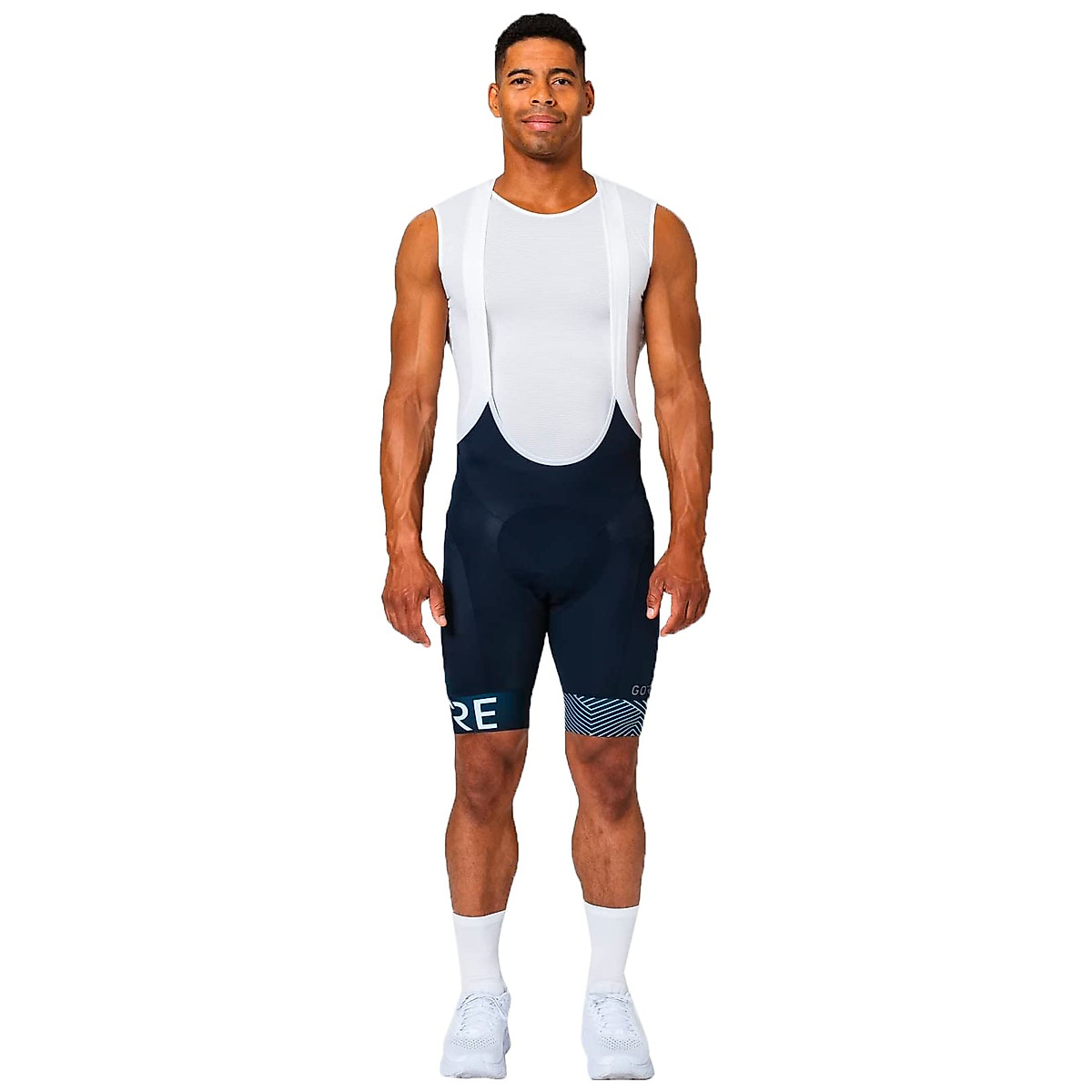 GORE WEAR Men's Standard C5 Opti Bib Shorts+, Orbit Blue/White, M