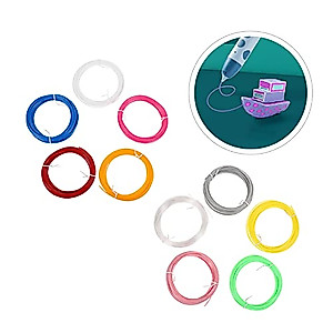 Gogogmee 40 pcs Filament Random Abs were-Resistant Accessories Filaments Cables Practical Printer M for D Materials Pen Printing Mm Color Professional Painting Insulation Plastic