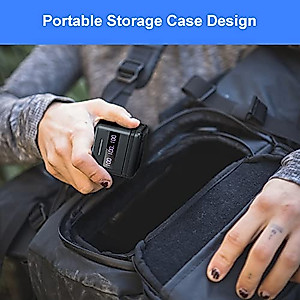 3 Pack 2000mAh Batteries for GoPro Hero 10 Hero 9, 3-Channel Fast Battery Charger Station with Battery Digital LCD Display and Micro SD Card Reader Function