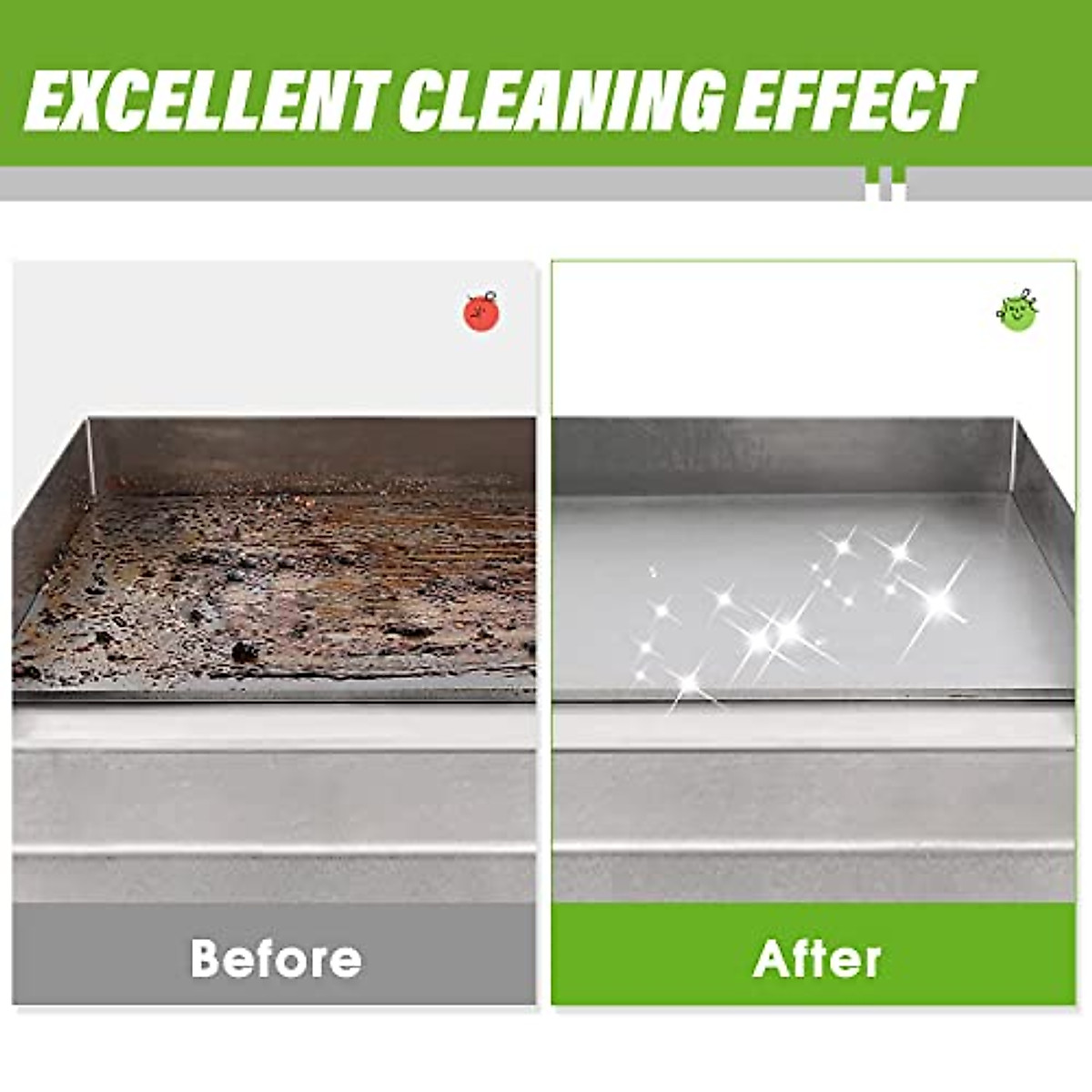 27PCS Griddle Cleaning Kit for Blackstone, Heavy Duty Flat Top Grill Blackstone Cleaning Kit for Griddle, Blackstone Griddle Accessories