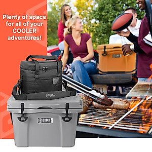 Viva 25QT Portable Rotomolded Hard cooler, Heavy Duty Cooler Ice Chest + 8L Small Soft Cooler Bag Waterproof Lunch Box, Insulated Bag & Cooler, 5-day cold retention for Travel, Beach, Camping, Fishing