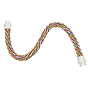 34 Inch Flex Rope (Large) - Bendable Fun Climbing Perch Cage Accessory Toy - Sugar Gliders, Squirrels, Degus, Marmosets, Monkeys, Parrots, Birds, Rats & Other Small Animals