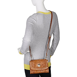 American West Texas 2 Step Grab-and-Go Combination Bag Shoulder Bag Golden Tan One Size