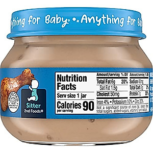 Gerber 2nd Foods: Meats Beef and Gravy, 2.5-Ounce 6 Jars and Chicken & Chicken Gravy, 2.5-Ounce 6 Jars (12 Jars Total)