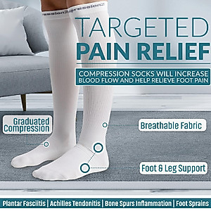 CompressionZ Compression Socks For Men & Women - 30 40 mmHG Graduated Medical Compression - Travel, Edema - Swelling in Feet & Legs - S, Nude