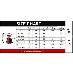 yolsun Cheerleader Costume for Girls, High School Cheerleading outfit with Socks and Pom Poms, Red and Black Halloween Birthday Party Uniform(4-6y)