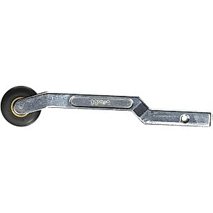 Dynabrade (11204) Contact Arm Assembly | 1" Diameter x 3/8" Wide, Radiused Rubber Wheel, Loose Belt Application | For 1/4" (6 mm) or 1/2" (13 mm) Wide x 18" (457 mm) Long Belts