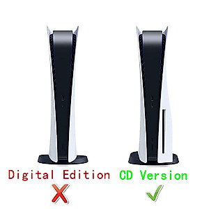 UOPTR Vinyl Sticker Decal Skin Cover for PS5 Playstation 5 Console Controllers Disk Edition Blue Fire