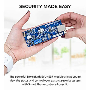 EyezOn Envisalink EVL-4EZR IP Security Interface Module for DSC and Honeywell (Ademco) Security Systems, Compatible with Alexa