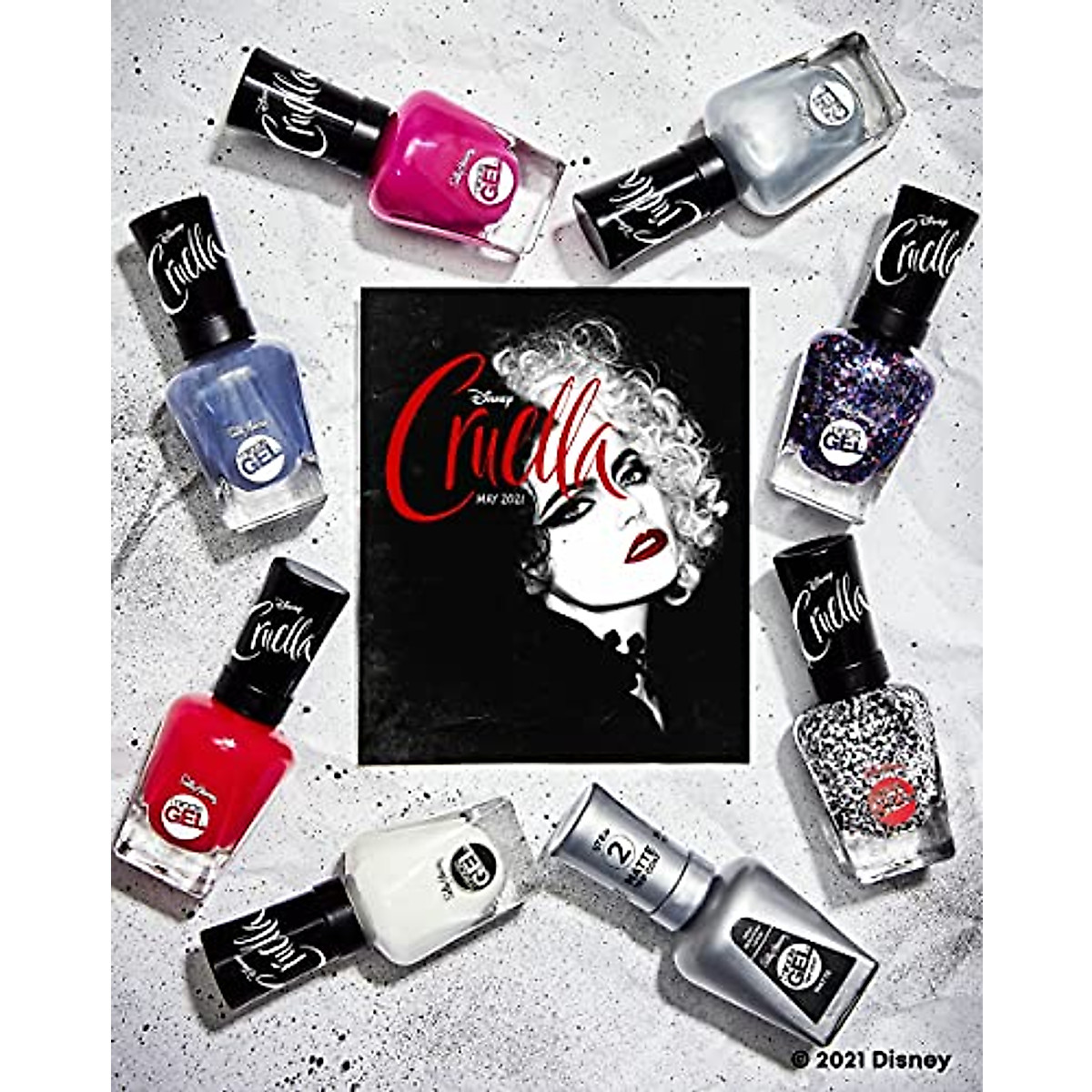 Sally Hansen Miracle Gel and Disney’s Cruella Collection, The DeVil Is In The Details - 0.5 Fl Oz