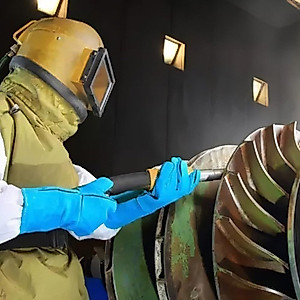 HOLDWIN Sandblast Hose 3/4" ID,1.25" OD,10 Ft Long Heavy Duty Rubber Sandblaster Hose Sandblasting Gun Sandblaster Cabinet