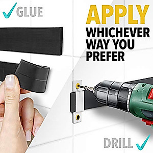 Adhesive Magnetic Strip for Knives Kitchen with Multipurpose Use as Knife Holder, Knife Rack, Knife Magnetic Strip, Knives Bar, Kitchen Utensil Holder, Tool Holder for Garage and Kitchen Organizer