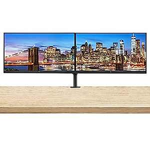 HP EliteDisplay E24 G4 24 Inch IPS LED Backlit Monitor 2-Pack Bundle with FHD 1920 x 1080, Blue Light Filter, HDMI, VGA, DisplayPort, Fully Adjustable Desk Mount Monitor Stand