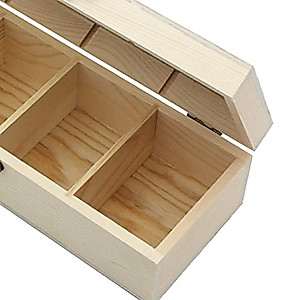 ＫＬＫＣＭＳ Tea Bags Organizer Tea Bags Holder Wood Tea Storage Box Decor Jewelry Organizer Container for Office Countertop Kitchen Cabinet Creamers