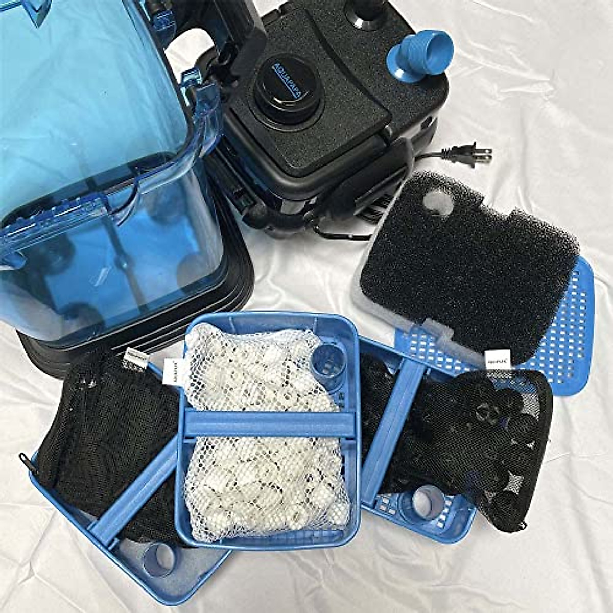 Aquacity™ Premier Bio Ceramic Rings in Media Bag for Aquarium Fish Canister Filter (4 Bags (4 Lbs))