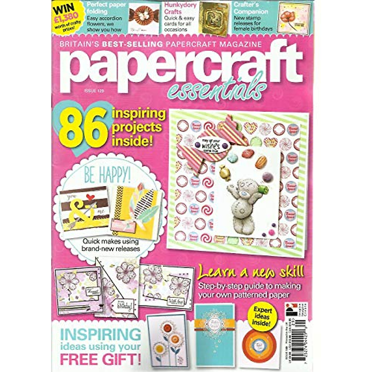 PAPER CRAFT ESSENTIALS MAGAZINE, 2016 ISSUE 129 (86 INSPIRING PROJECTS INSIDE