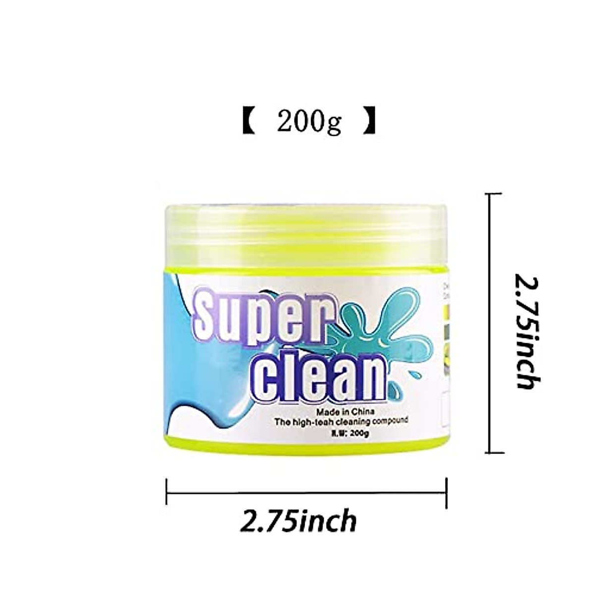 SJJEBSK Car Cleaning Gel Detailing Putty, Automotive Dust Car Crevice Cleaner, Auto Air Vent Interior Detail Removal Putty (3 Packs of Blue, Green and Yellow)