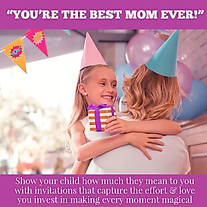 Winter Snowflake Birthday Party Invitations, set of 20 5x7 Fill In Cards with Twenty White Envelopes by AmandaCreation