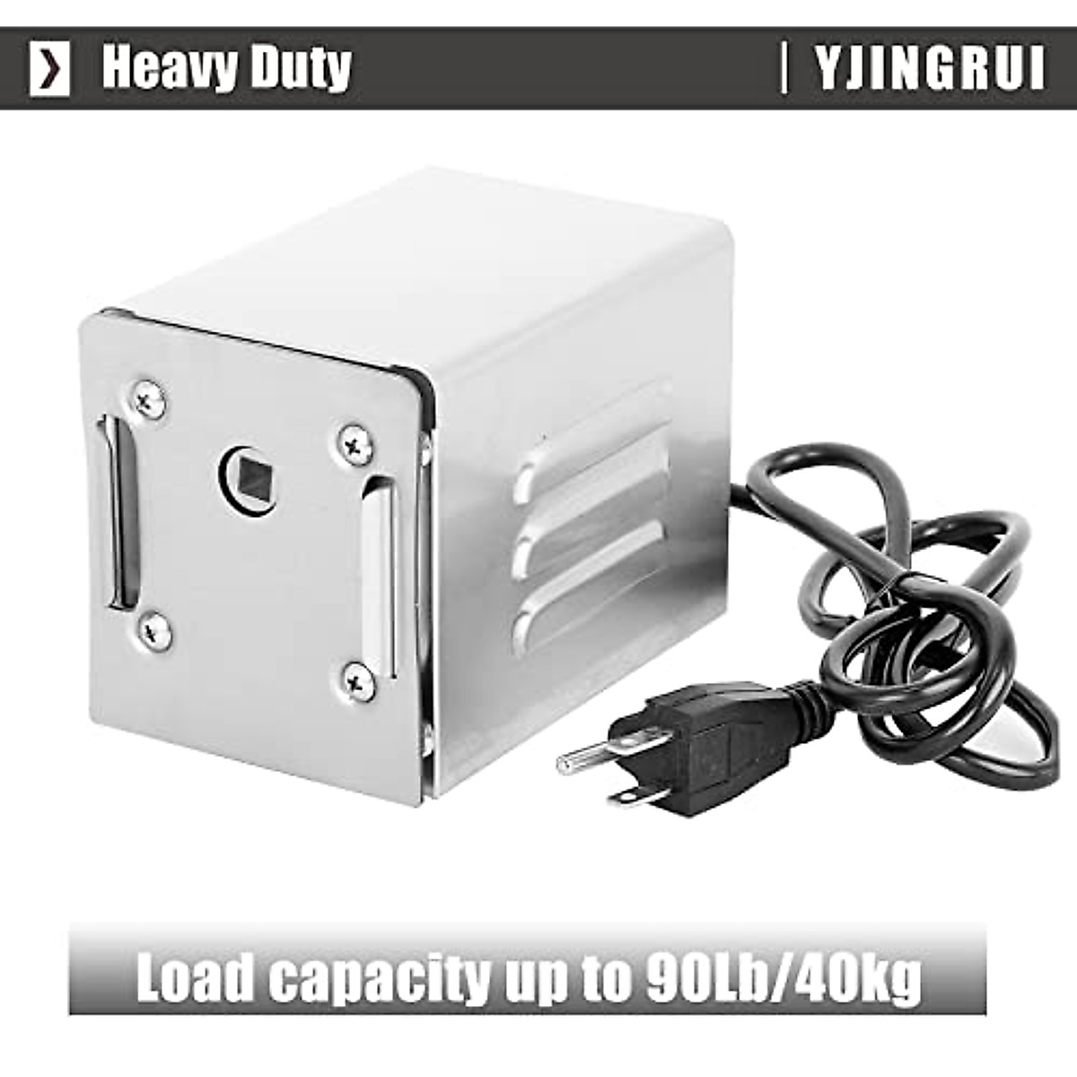 YJINGRUI Grill Rotisserie Motor BBQ Rotisserie Motor 90LB/40KG 15W Electric Motor for Pig Goat Chicken Rotisserie Roaster (110V)