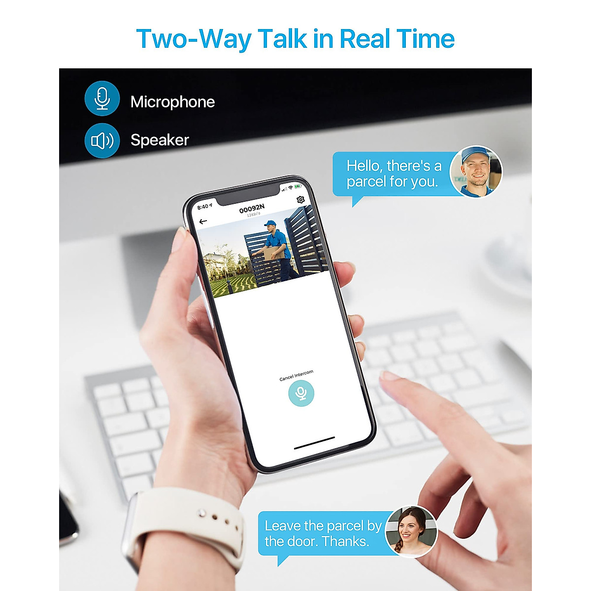 ZOSI 16CH 4K Spotlight PoE Security Camera System,8pcs 4K Outdoor Indoor PoE IP Cameras,Person Vehicle Detection,2 Way Audio and Siren,Night Vision,8MP 16Channel NVR with 4TB HDD for 24/7 Recording