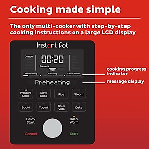 Instant Pot Duo Plus, 6-Quart Whisper Quiet 9-in-1 Electric Pressure Cooker, Slow Cooker, Rice Cooker, Steamer, Sauté, Yogurt Maker, Warmer & Sterilizer, Free App with 1900+ Recipes, Stainless Steel