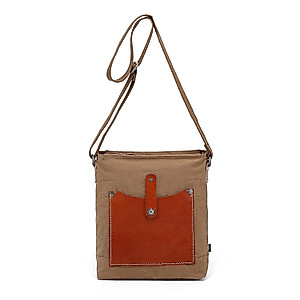 TSD Brand Super Horse Canvas Crossbody Bag
