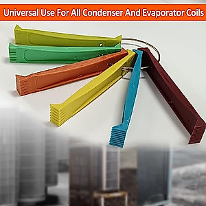 Vypart FCR6 AC Coil Fin Comb Straighter-Radiator Condenser Fin Comb(6 Fin Combs Covering 12 Size Fins)