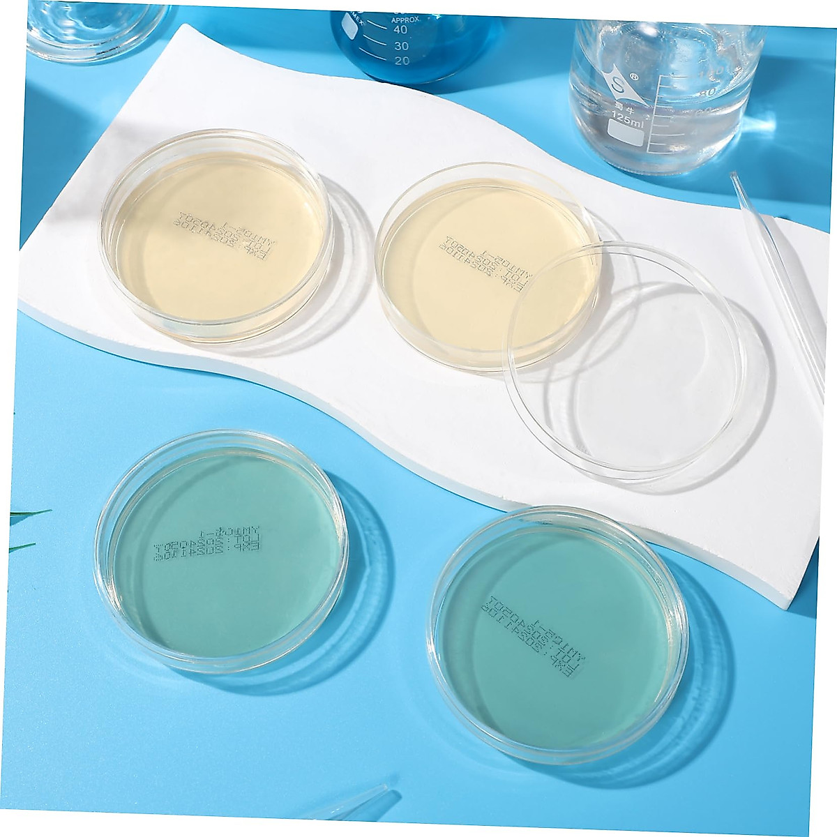 ULTECHNOVO Sciences Nutrient Agar Petri Dishes 10pcs Pre-Poured Agar Plates for Mushrooms, Home Test Kit, or for Science Fair Projects