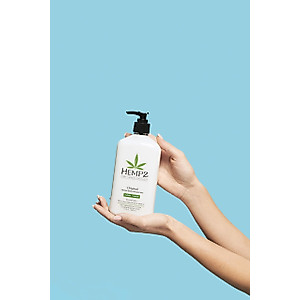 Hempz Original, Natural Hemp Seed Oil Body Moisturizer with Shea Butter and Ginseng, 17 Fl Oz, 3 Pack Bundle - Pure Herbal Skin Lotion for Dryness - Nourishing Vegan Body Cream in Floral and Banana