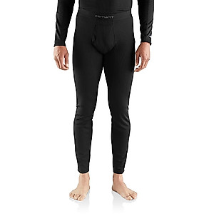 Carhartt Men's Force Midweight Tech Thermal Base Layer Pant, Black, X-Large
