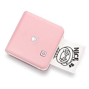 Phomemo 300dpi Pocket Phone Printer- M02 Pro Mini Photo Printer Wireless Thermal Printer for iOS and Android, Plan Journal, Organization, Art Creation, Gift, Pink