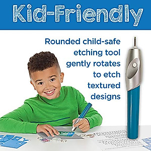 Faber-Castell Creativity for Kids Etch-It Workshop - DIY Engraving Art Set for Kids - Arts and Crafts for Kids