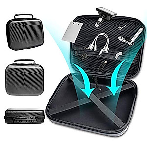 Bysameyee Original LCD Digital Microscope Carrying Case, Ultra Big Size Storage Bag Box for USB/WiFi/LCD Screen Handheld Portable Microscope Camera Endoscope Magnifier Pocket Microscope