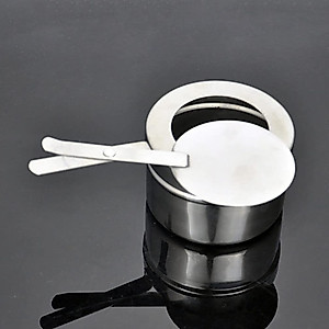 Homoyoyo 2pcs Fuel Holders for Chafing Dishes Stainless Steel Chafing Dish Canned Heat Holder Food Warming Trays Stainless Steel Fuel Holder with Wick Fuel Miniature Kit Kitchenware Heating