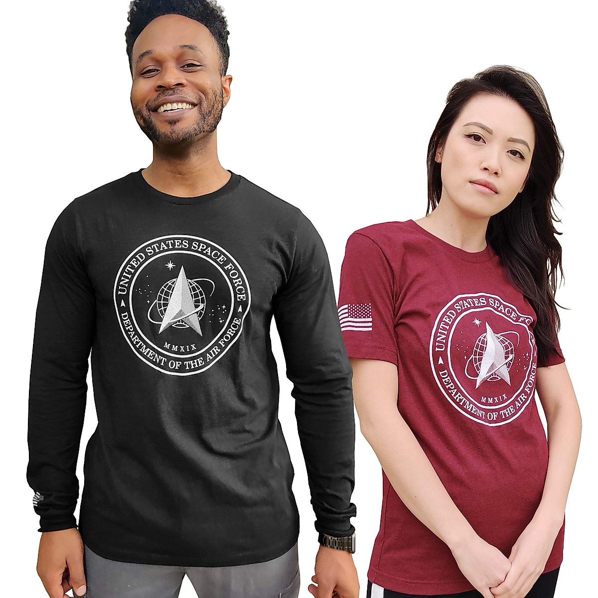 SCOBAR Space Force T-Shirt (Vintage Black, XX-Large)