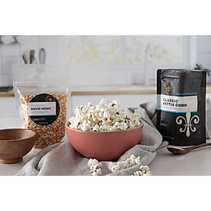 Custom Movie Popcorn Gift Set – Pick Your Set of 4 | Variety Popcorn Kernel Gift Set | Non-GMO Snacks & Gluten Free Popcorn + Accessories with Ready Black Gift Box by Dell Cove Spices and More