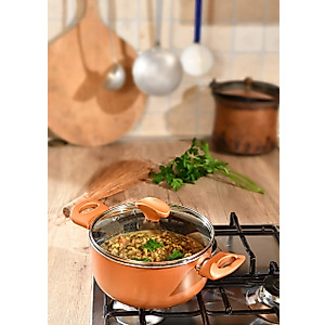 RAVELLI Italia Linea 20 Non Stick Dutch Oven, 5 Quart