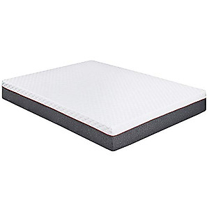 Olee Sleep 10 Inch Firm Memory Foam Mattress Cal King Gray, California King