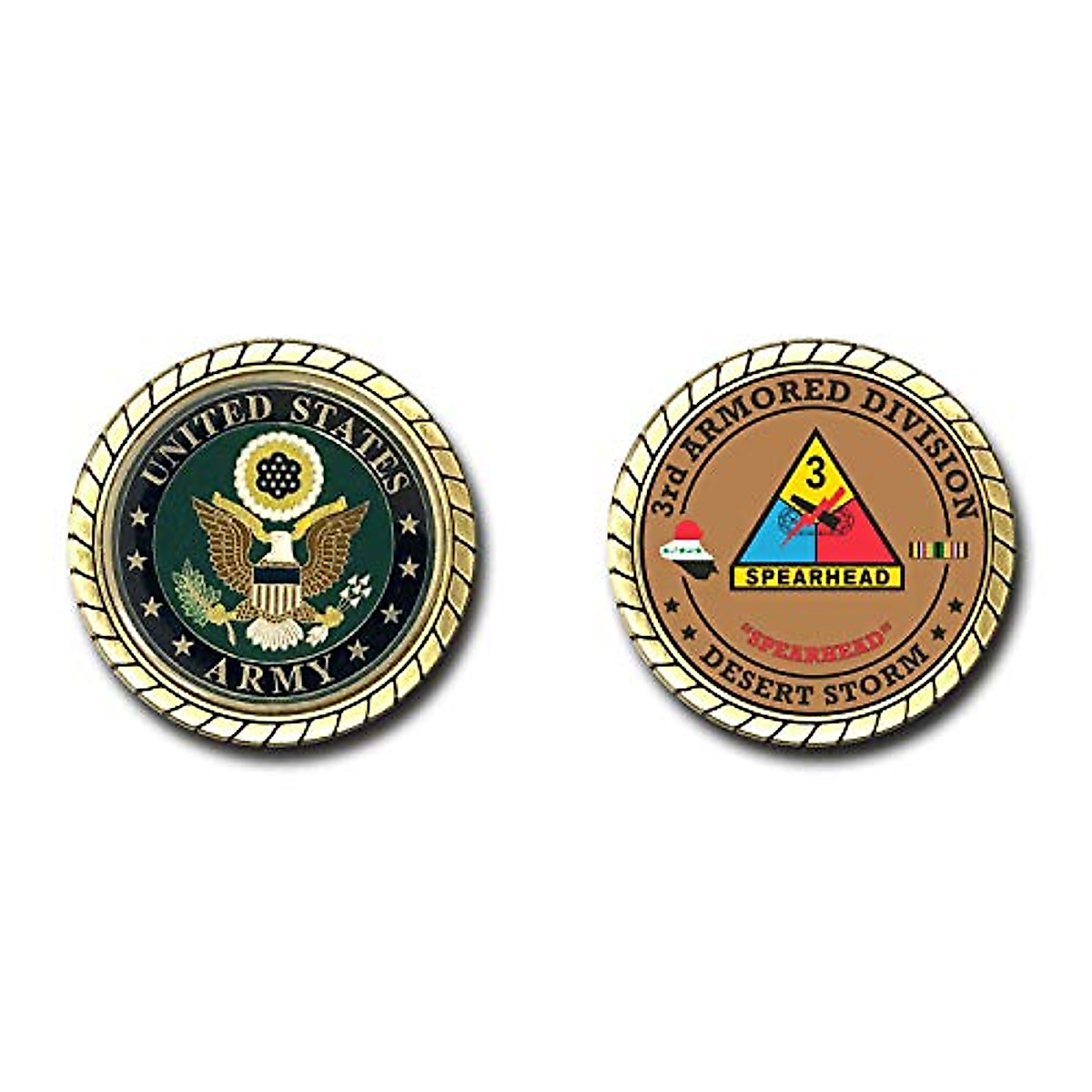 3rd Armored Division Desert Storm Challenge Coin - Officially Licensed