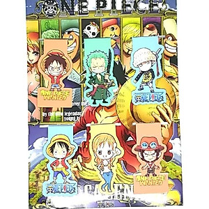 6 Pcs Magnetic Bookmark for One Piece,Book Clip Cartoon Anime Cultural Creative Gift Creative