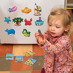 KOPADA Fridge Magnets for Kids Refrigerator Magnetic Baby Fridge Magnets for Toddlers 1-3 Animals Magnetic Toys Gift for Babies Child Safe Kids Magnets